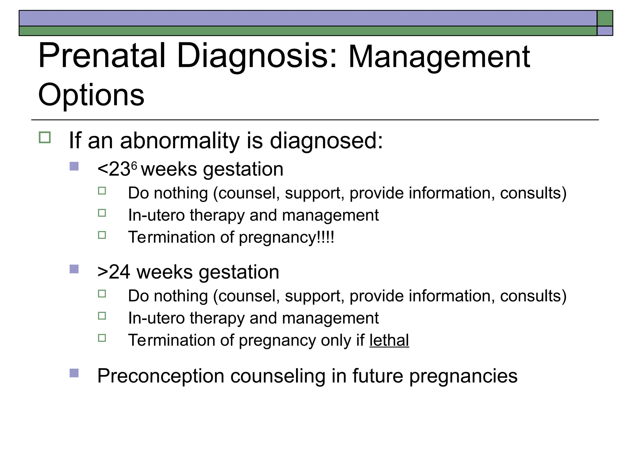 Prenatal Diagnosis for birth defect at fetus | PPT