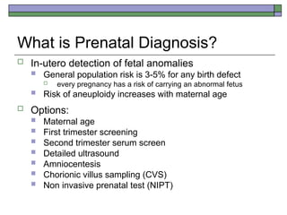 Prenatal Diagnosis for birth defect at fetus | PPT