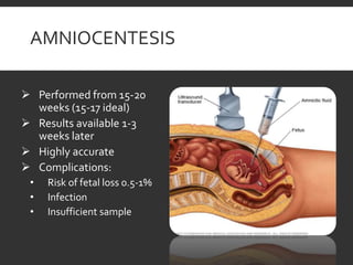 Prenatal diagnosis of down syndrome | PPTX