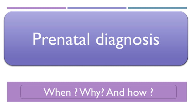 Prenatal diagnosis test | PDF