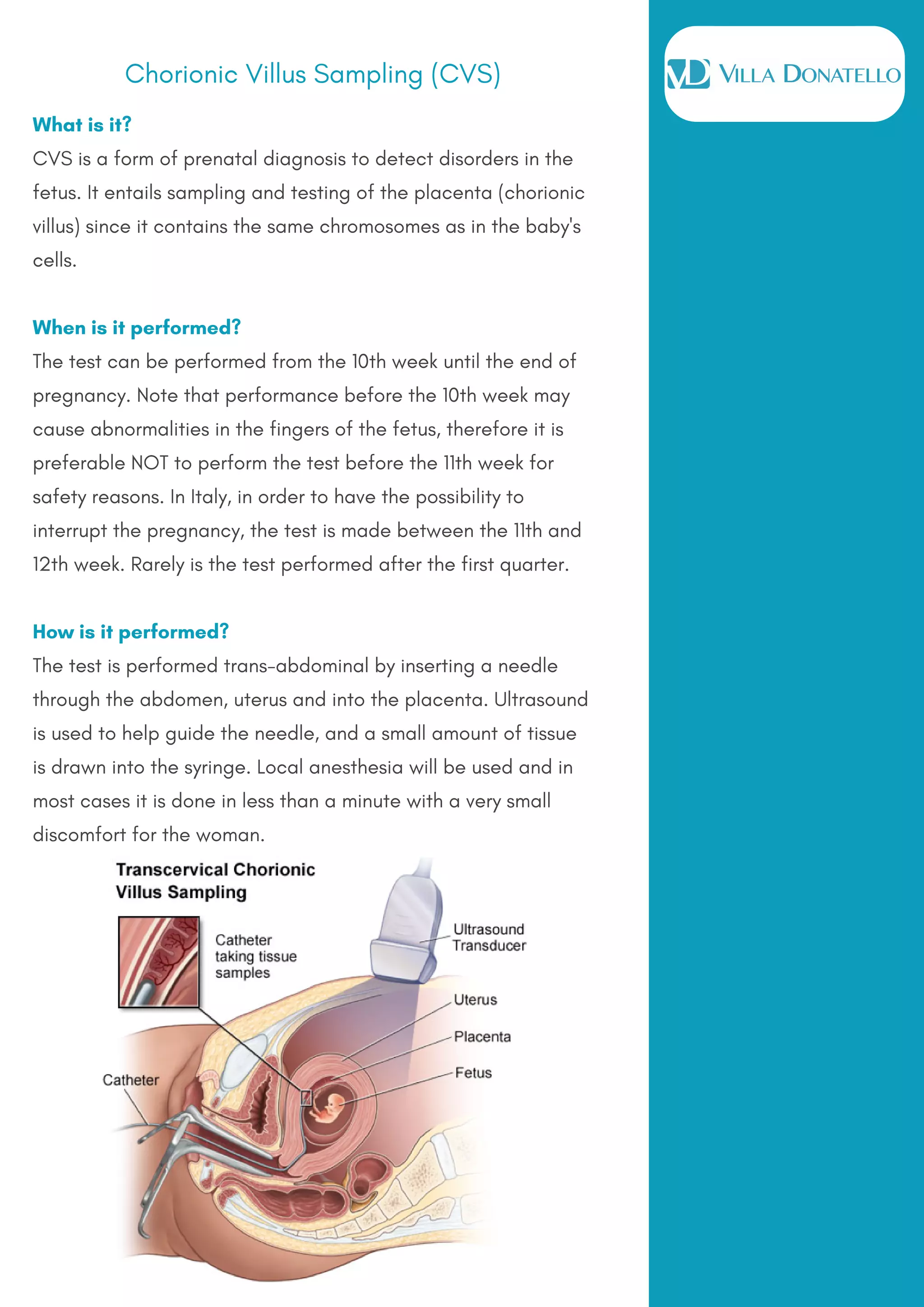 Prenatal diagnostic center - Villa Donatello, Firenze | PDF