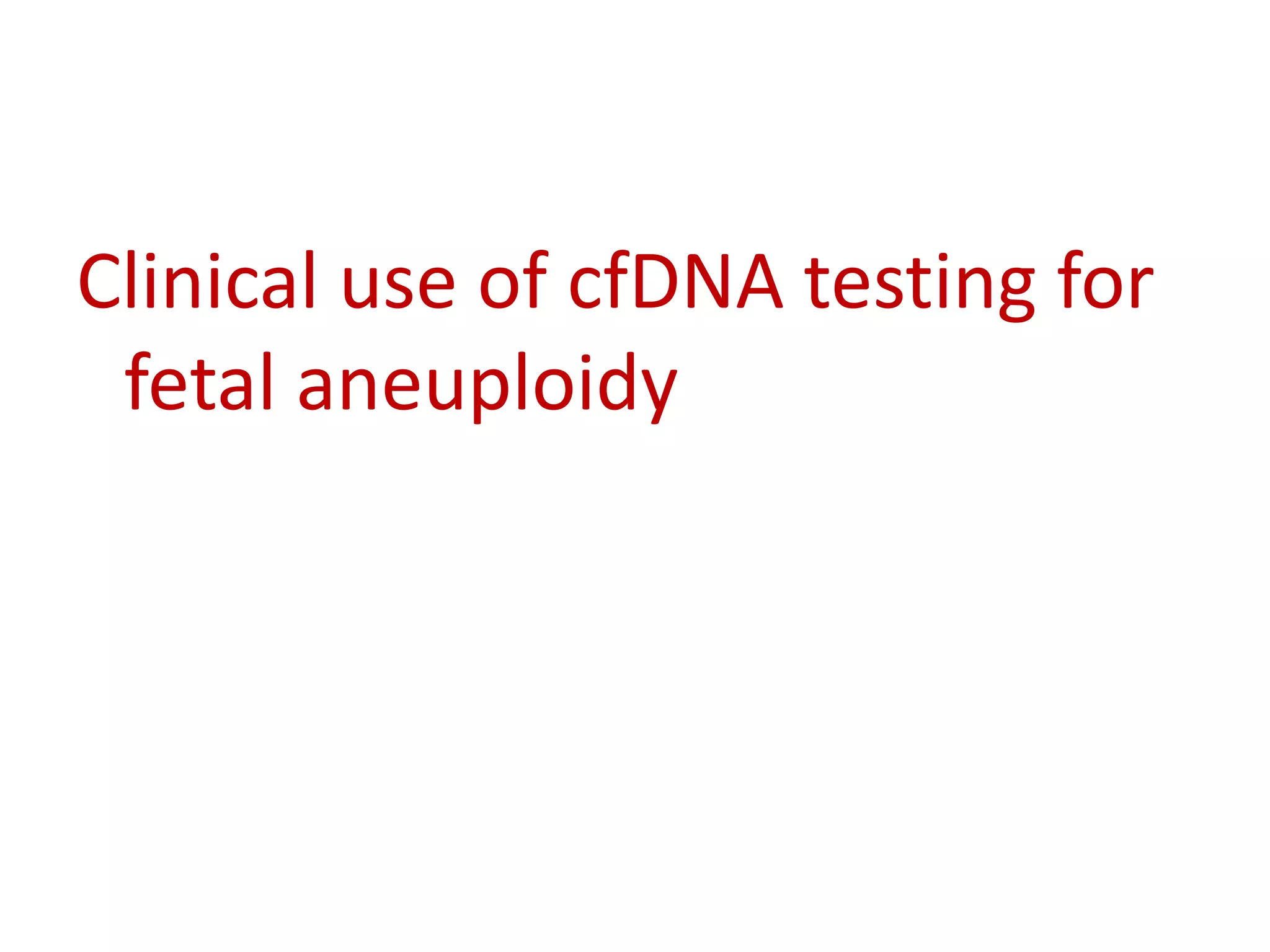 Prenatal foetal genetic diagnosis using maternal blood sample ppt | PPTX
