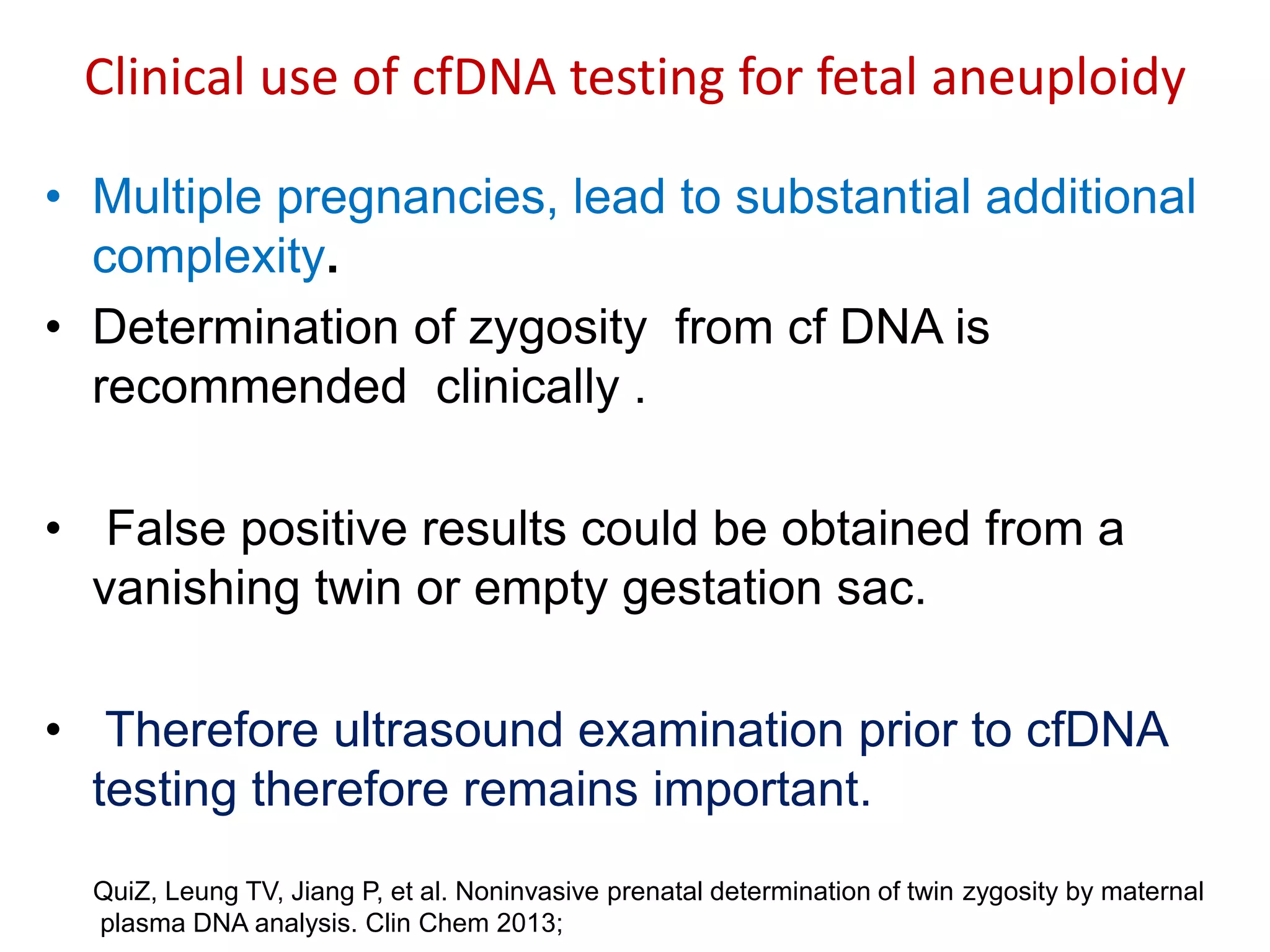 Prenatal foetal genetic diagnosis using maternal blood sample ppt | PPTX