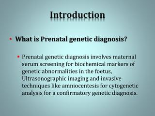 Prenatal Genetic Diagnosis | PPTX
