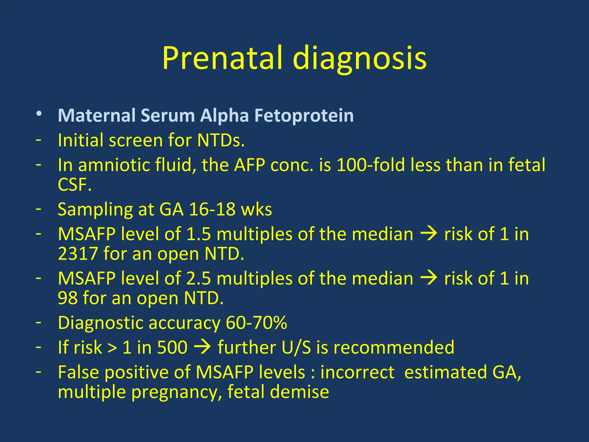 Prenatal myelomeningocele treatment and diagnosis | PPT