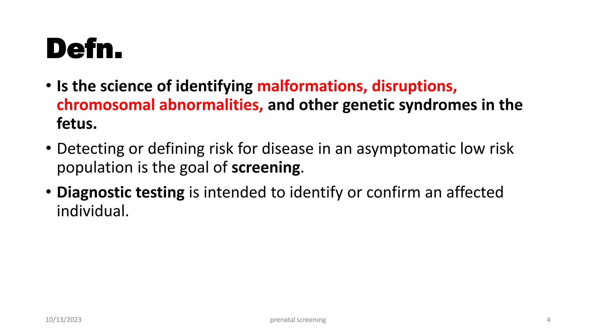 Prenatal Screening Pptx