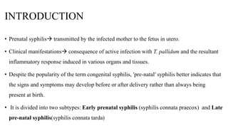 Prenatal Syphilis.pptx ( CONGENITAL SYPHILIS) | PPTX
