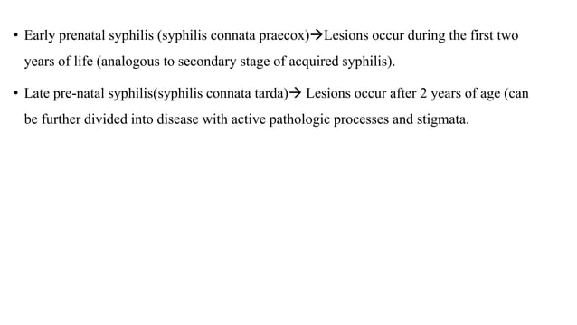 Prenatal Syphilis.pptx ( CONGENITAL SYPHILIS) | PPT | Free Download
