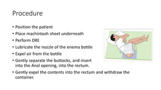 PR Enema | PPTX | Digestive Disorders | Diseases and Conditions