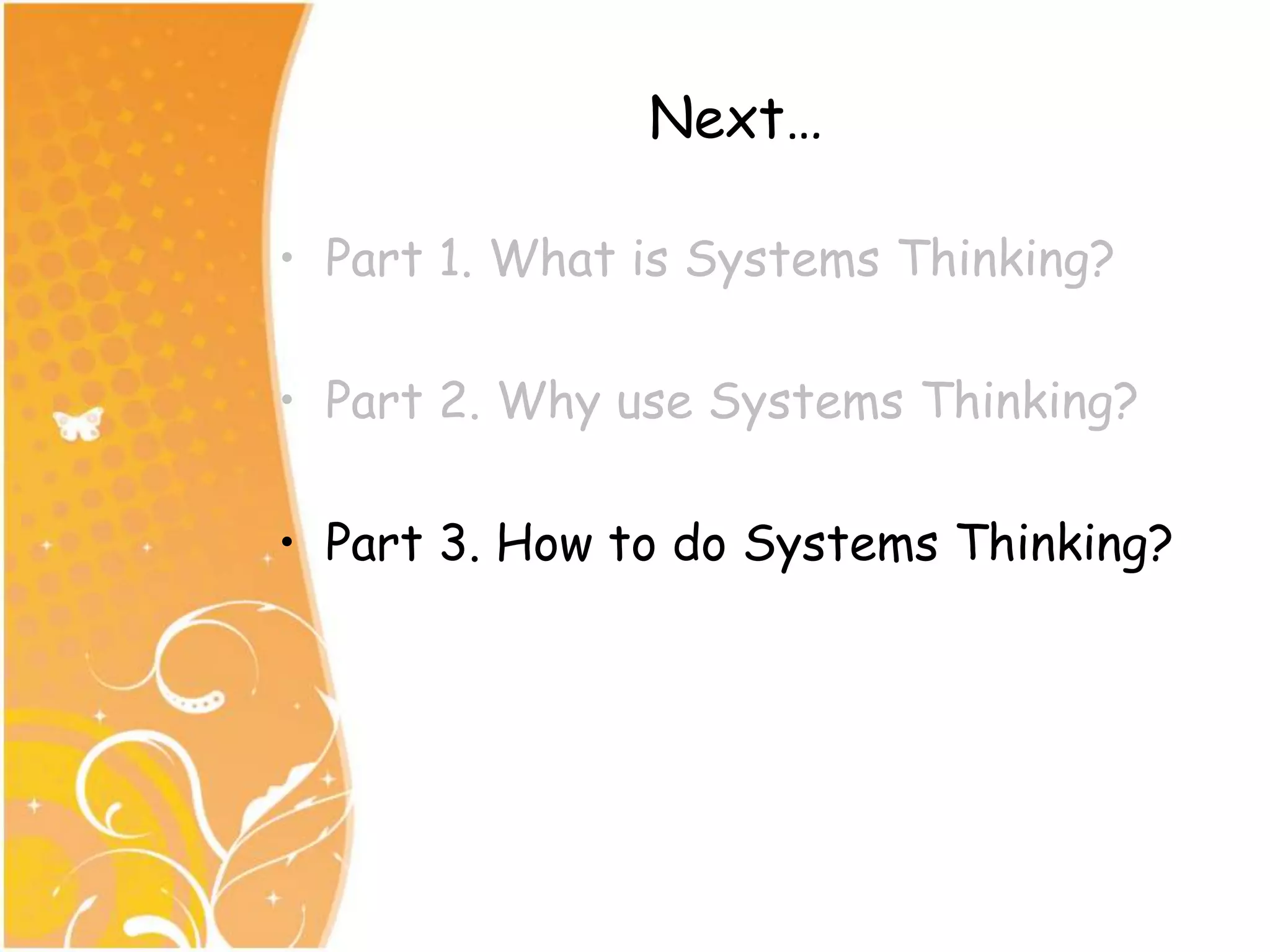Napkin Introduction to Systems Thinking - Why use ST? | PPT