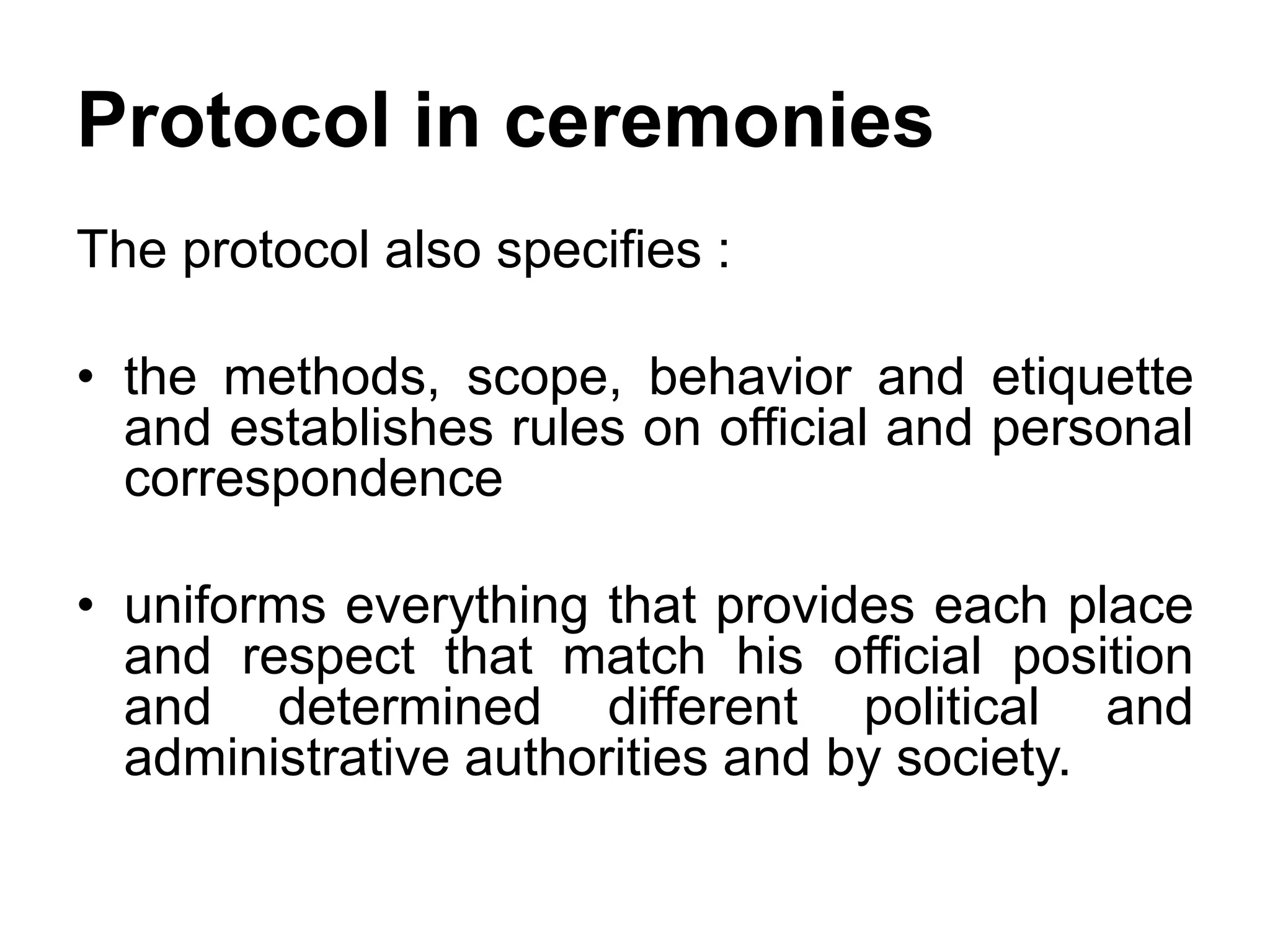 Protocol and Etiquette | PPTX