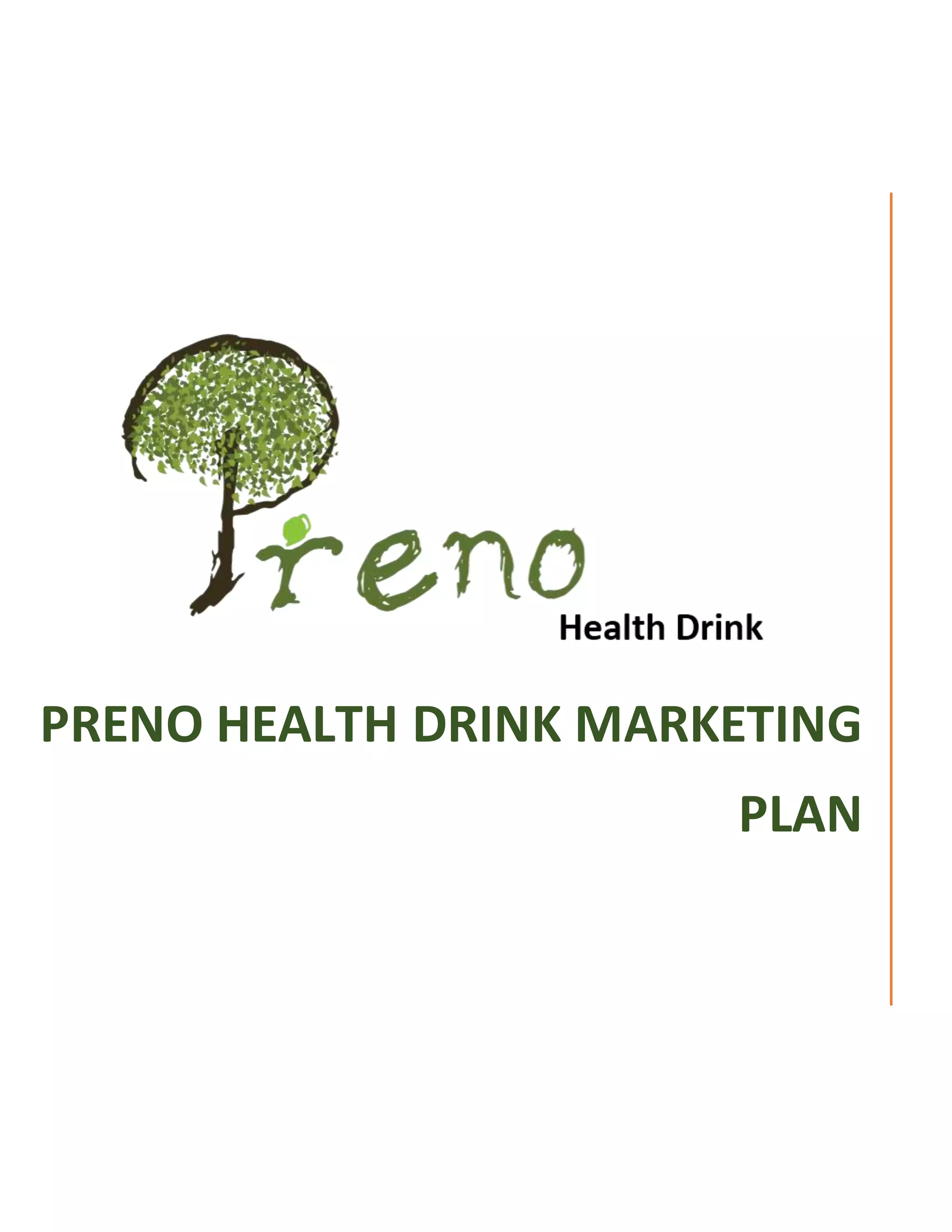Preno Health Drink Marketing Plan | PDF