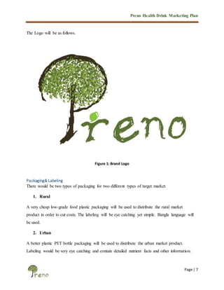Preno Health Drink Marketing Plan | PDF