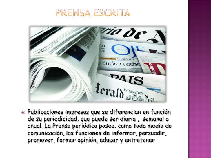 Prensa Escrita