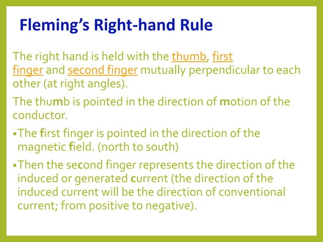 Fleming's left hand rule | PPTX