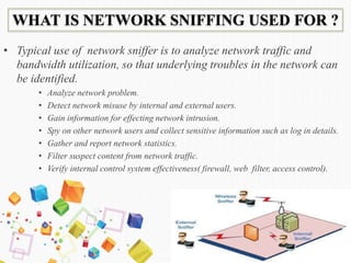 Prensentation on packet sniffer and injection tool | PPTX