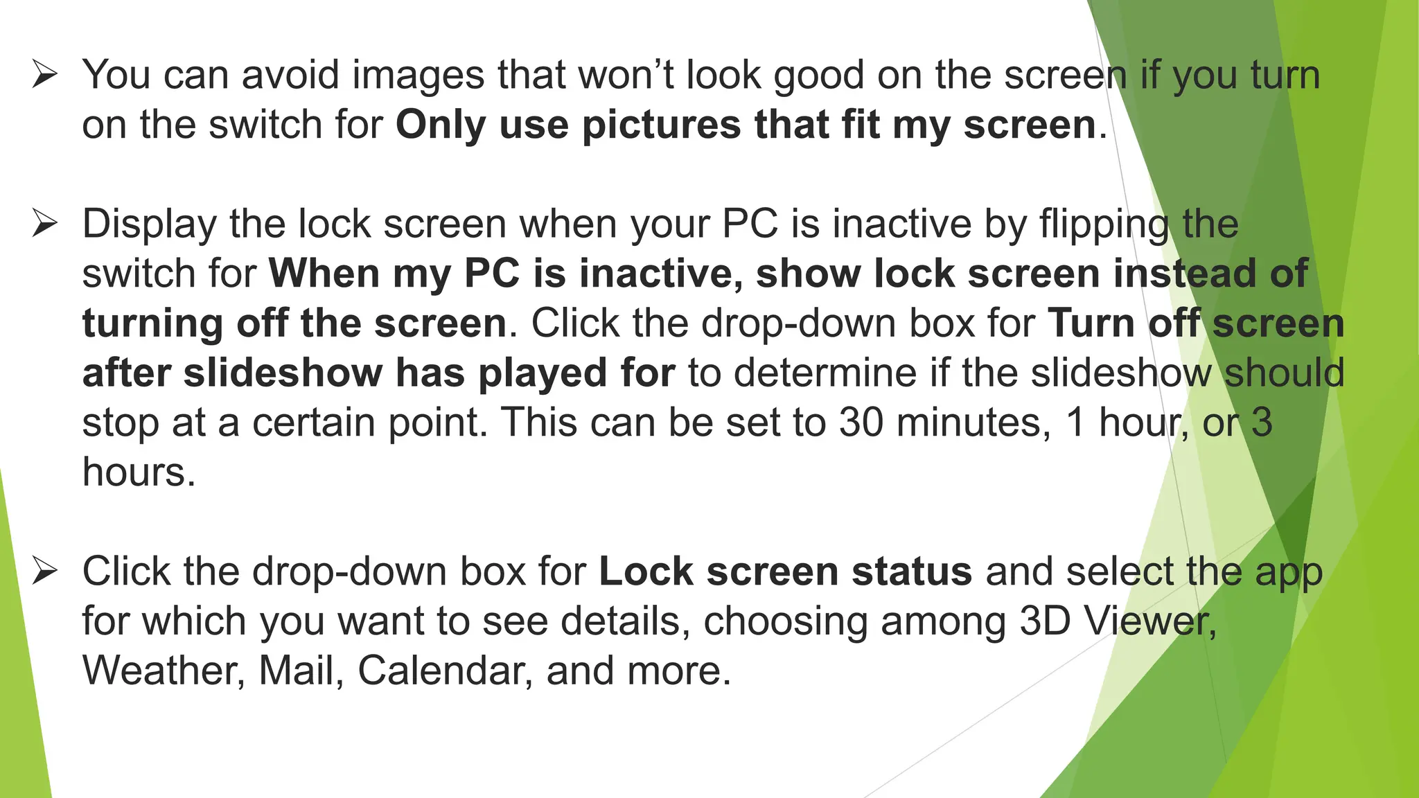 PPT :- screen lock | PPT