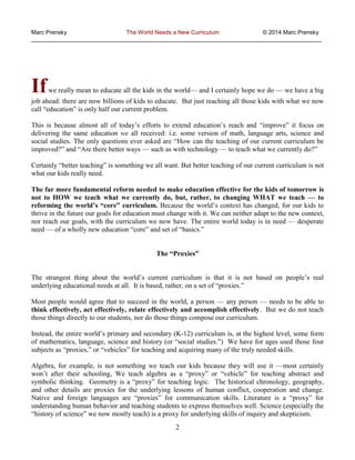 Marc Prensky (2014)_The World Needs a New Curriculum | PDF