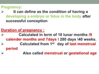 pregnancy &prenatal diagnosisi | PPT
