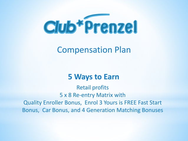 Prenzel compensation plan | PPT