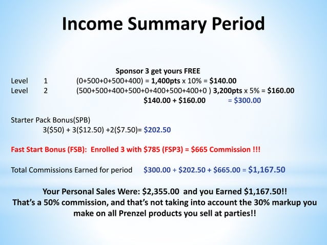 Prenzel compensation plan | PPT