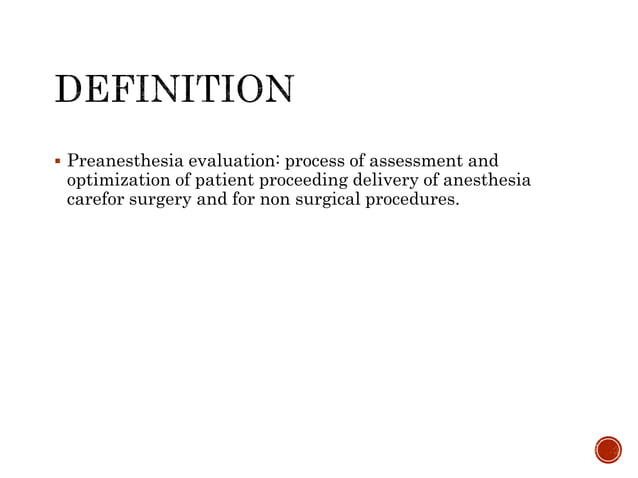 PRE-OPERATIVE RISK ASSESSMENT PATIENTS. | PPTX