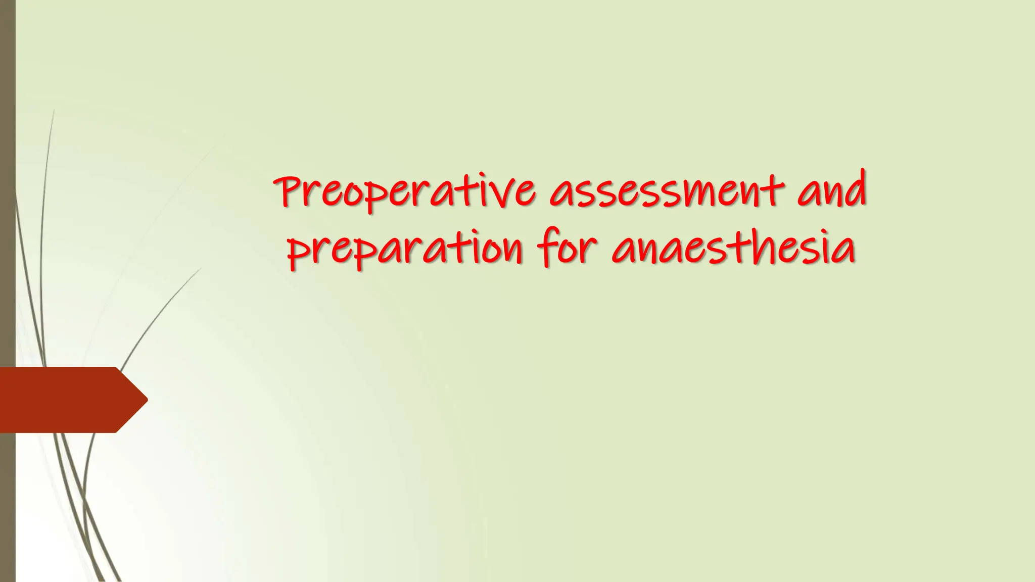 PRE OP pre operative assessment before surgery | PPTX