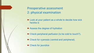 PRE OP pre operative assessment before surgery | PPTX