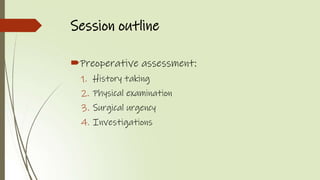 PRE OP pre operative assessment before surgery | PPTX
