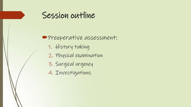 PRE OP pre operative assessment before surgery | PPTX