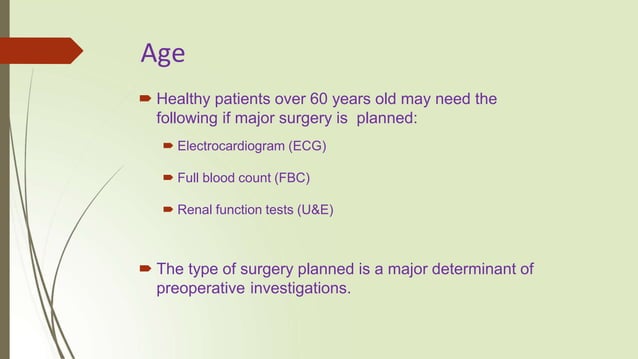 PRE OP pre operative assessment before surgery | PPTX