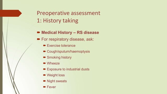 PRE OP pre operative assessment before surgery | PPTX