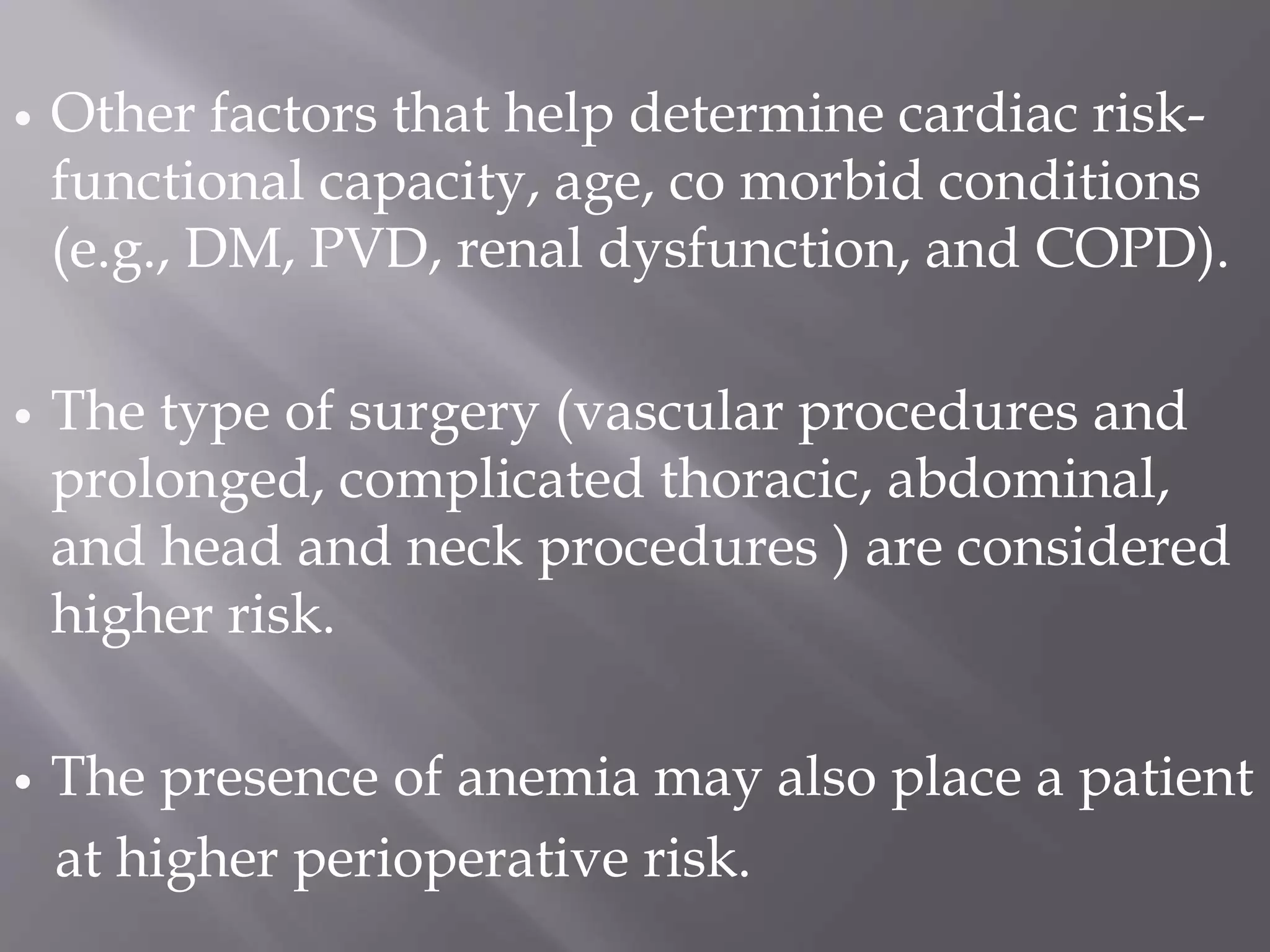 Preop cardiovascular evaluation | PPTX