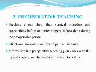 pre op care ppt for presentation of medsurg | PPTX