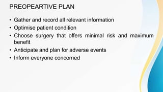 PRE OPERATION PREPARATION | PPTX