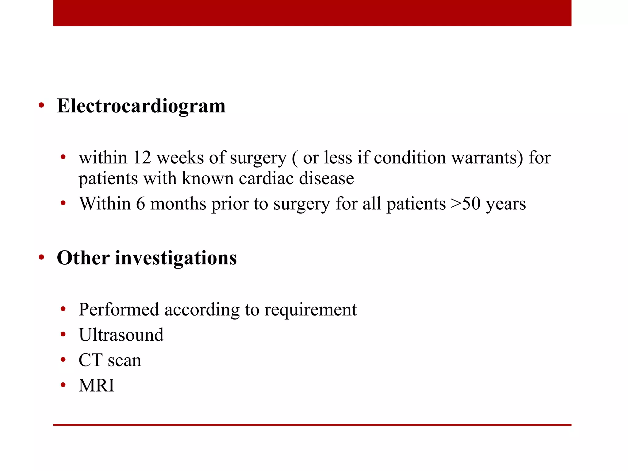 Preoperative preparation of patients for surgery | PPTX
