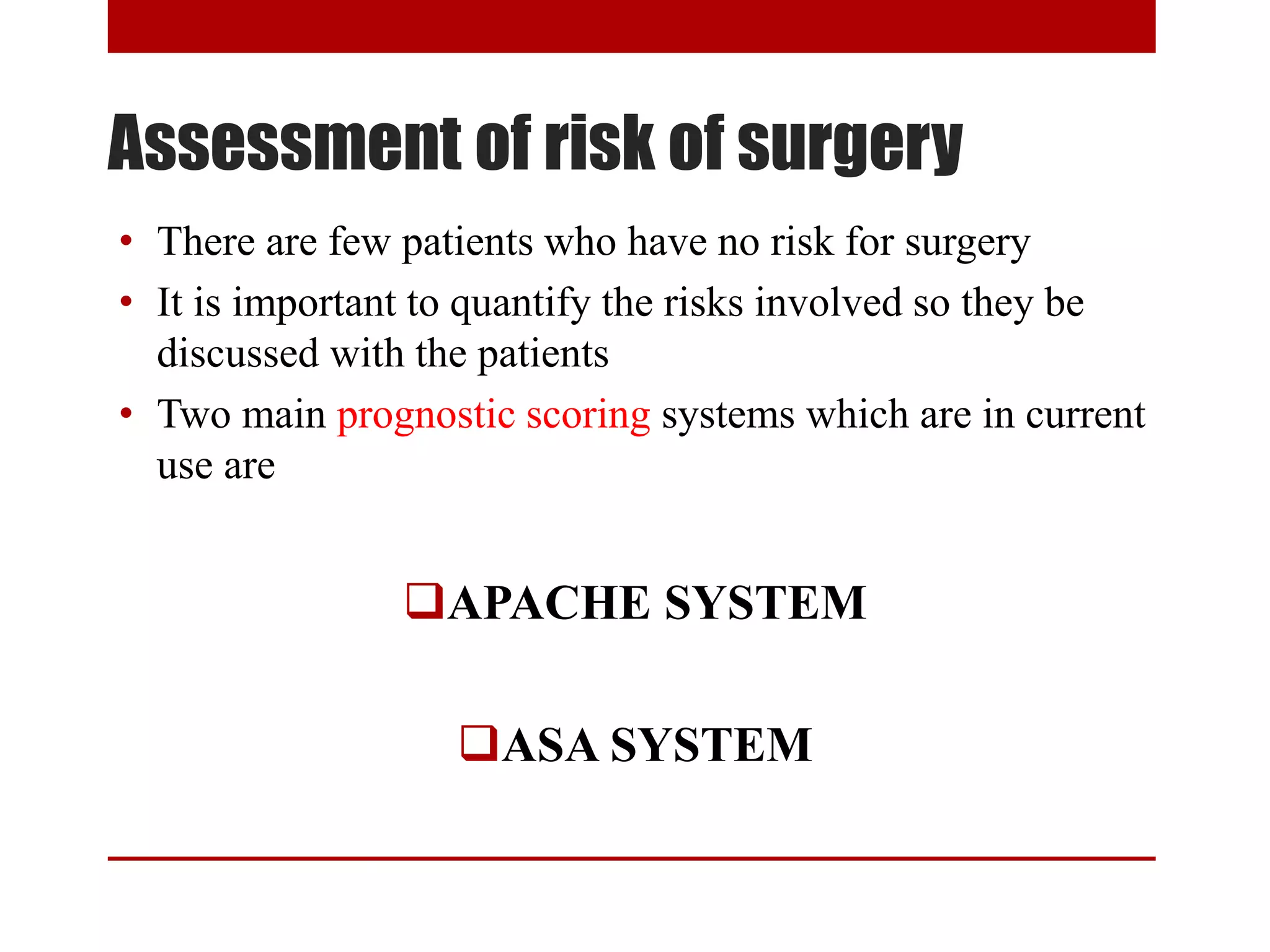 Preoperative preparation of patients for surgery | PPTX