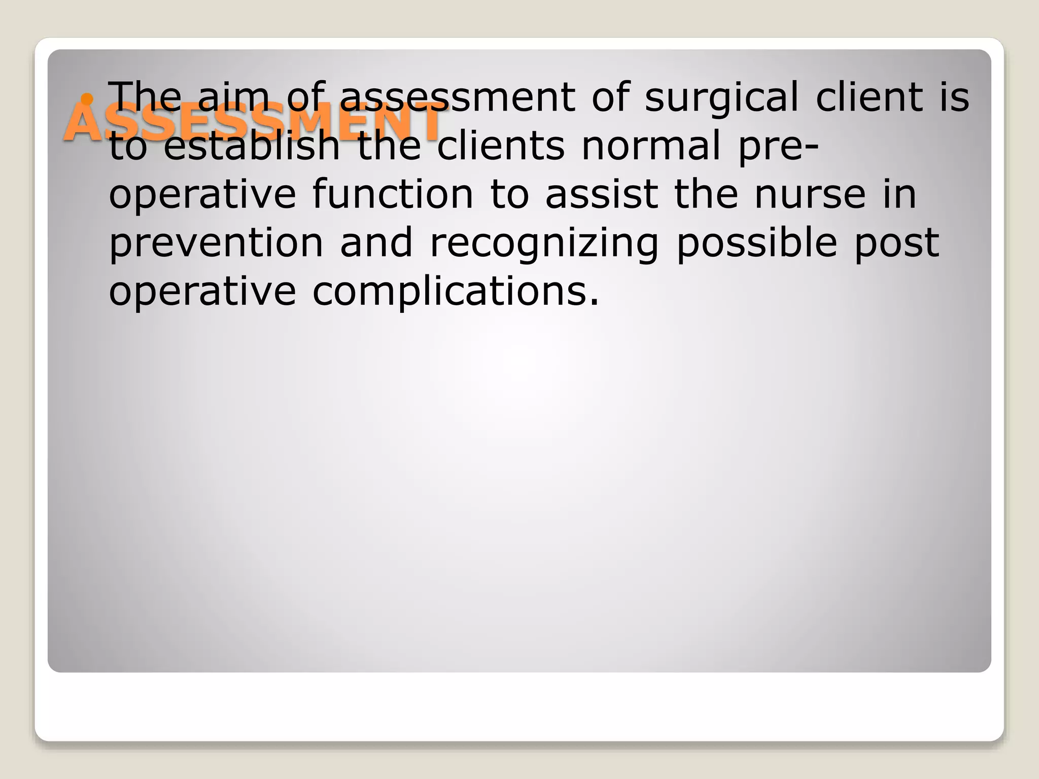 Pre operative and post operative care | PPTX
