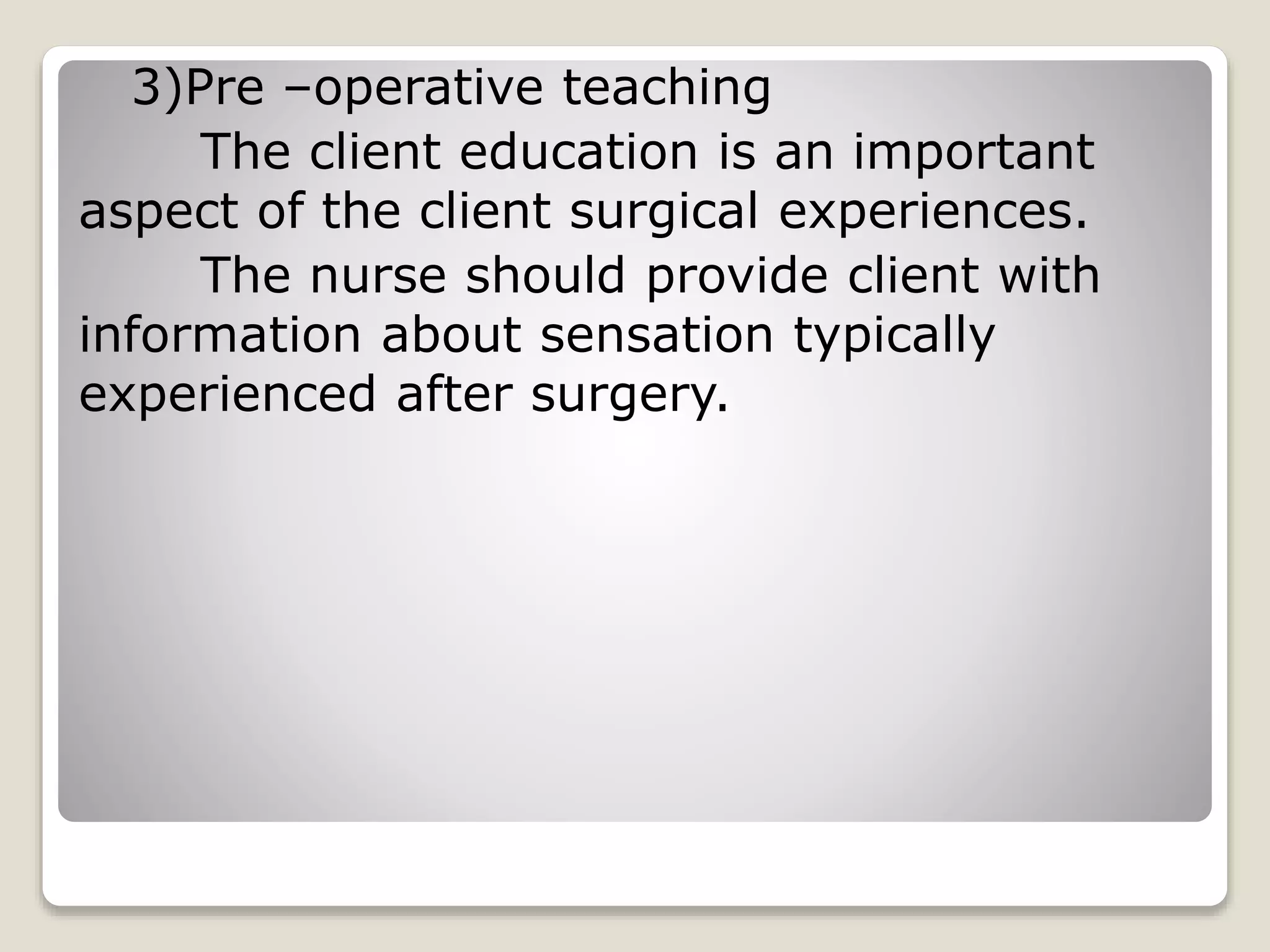 Pre operative and post operative care | PPTX