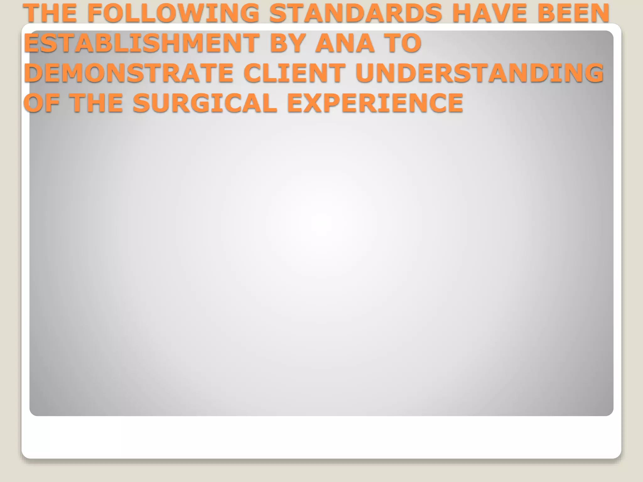 Pre operative and post operative care | PPTX