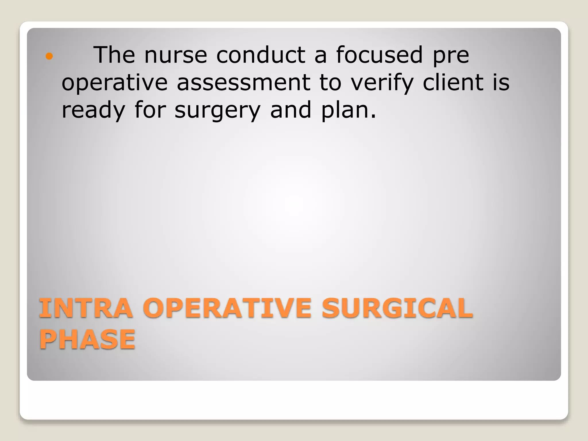 Pre operative and post operative care | PPTX