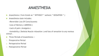Preoperative assesment and premedication | PPTX
