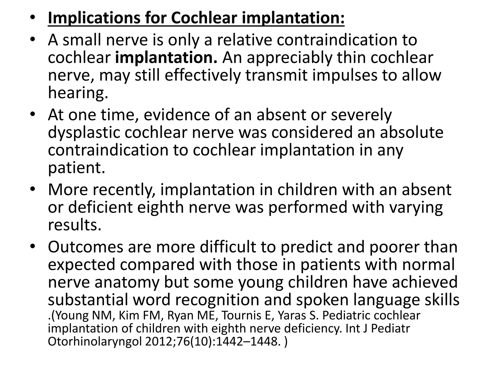 Preoperative assesment in cochlear implantation | PPTX