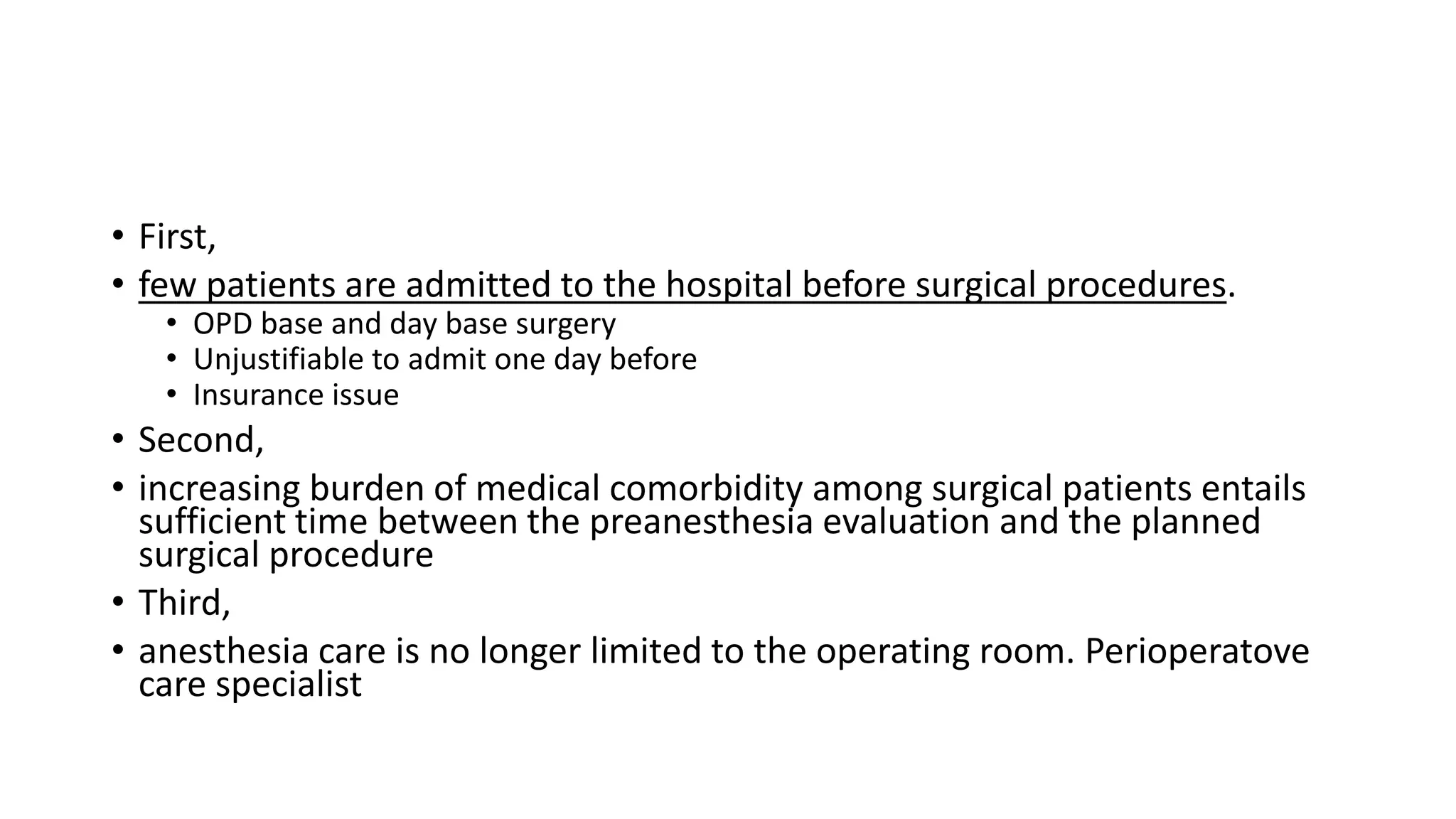 Pre operative assessment care/Dr. M.Nazir Awan | PPT