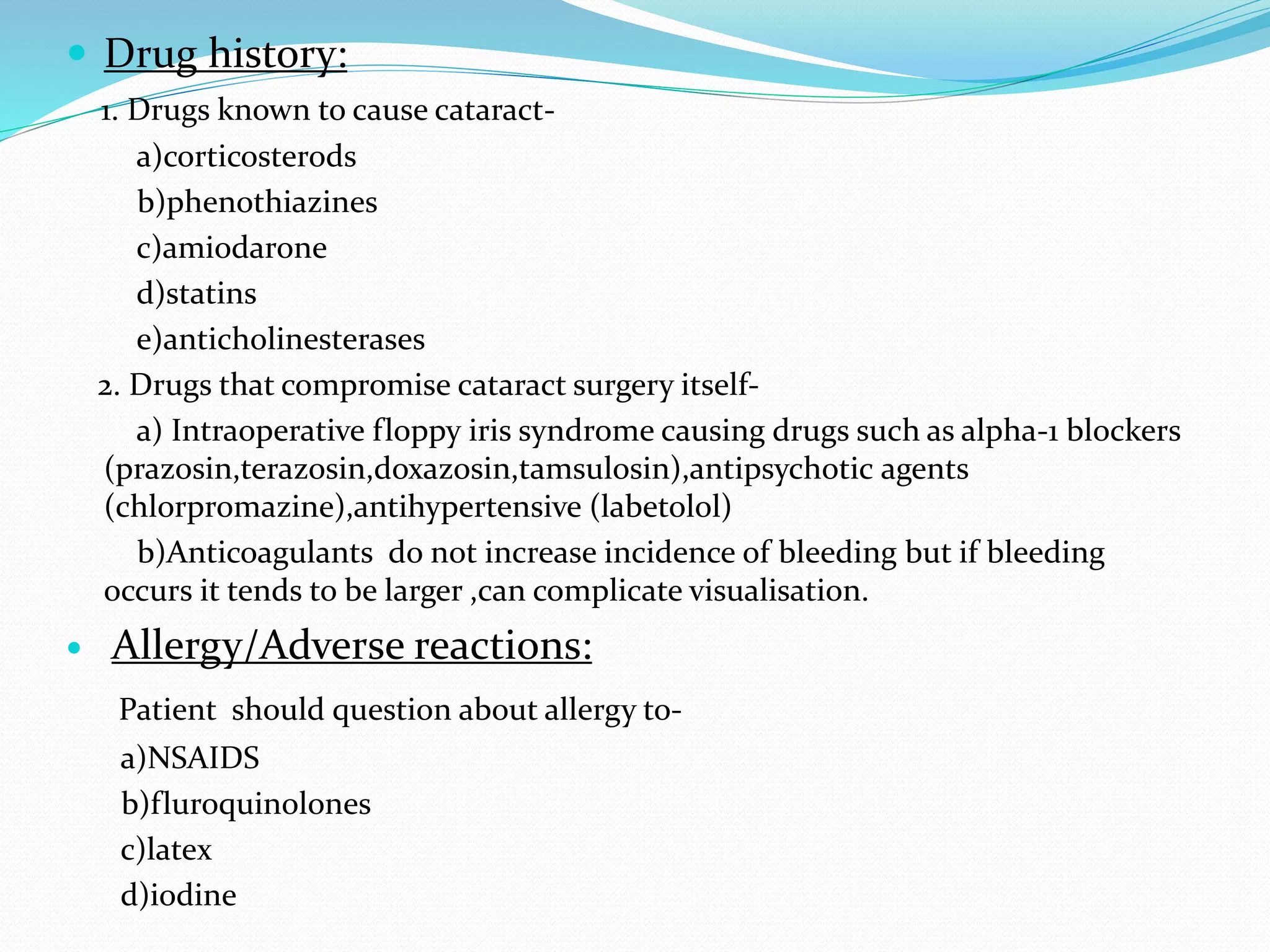 Preoperative assessment of cataract sugery by Dr. Soumi Kanji | PPTX