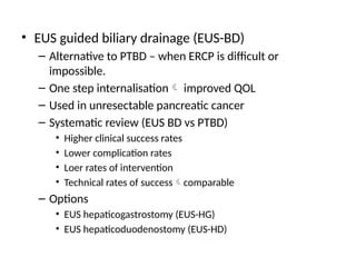 preoperative biliary drainage -current approach in proximal and distal ...