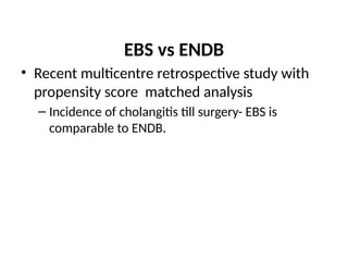 preoperative biliary drainage -current approach in proximal and distal ...