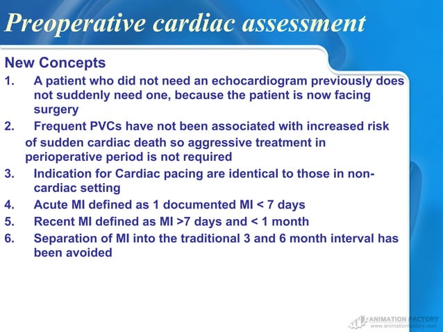 Preoperative cardiacassessment | PDF