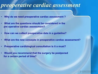 Preoperative cardiacassessment | PDF