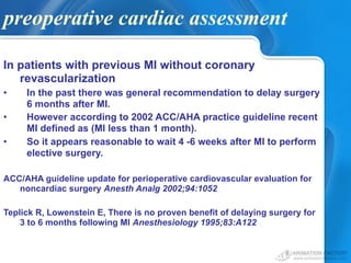 Preoperative cardiacassessment | PDF